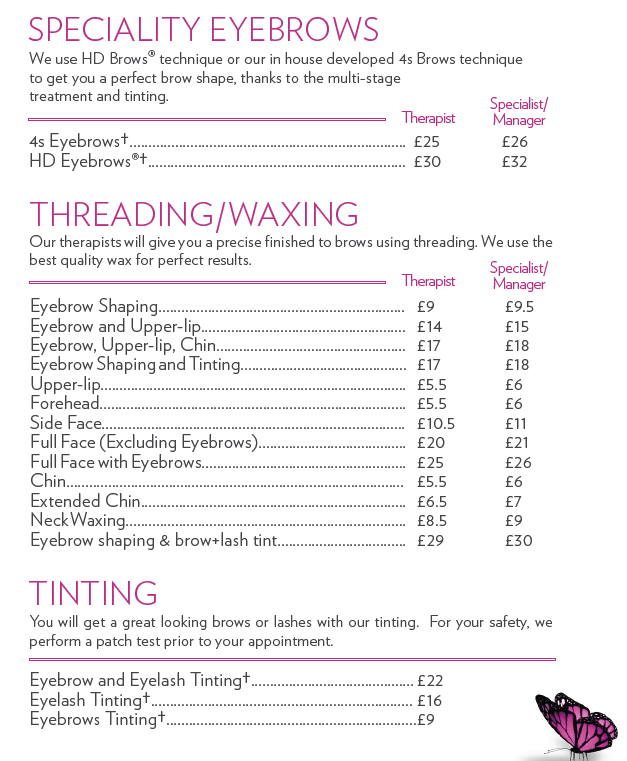 Eyebrow Threading/HD Brows | Anita's Beauty Centre